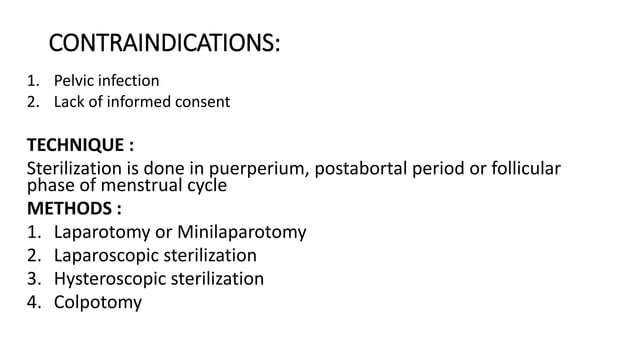 TUBECTOMY PPT by Dr Bandari Sajala, Ms OBGYN | PPTX | Infertility ...
