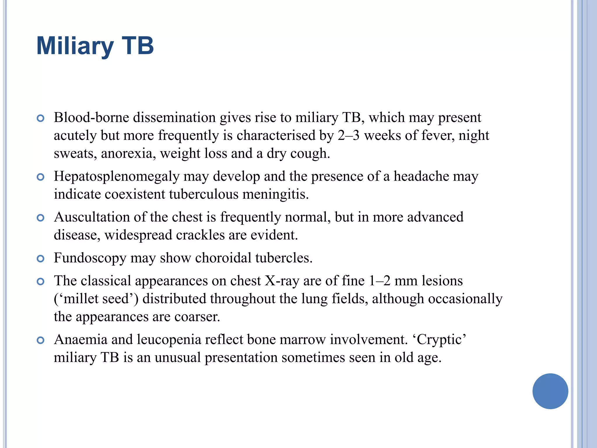 CLINICAL CLASSIFICATION OF TUBECULOSIS | PPTX