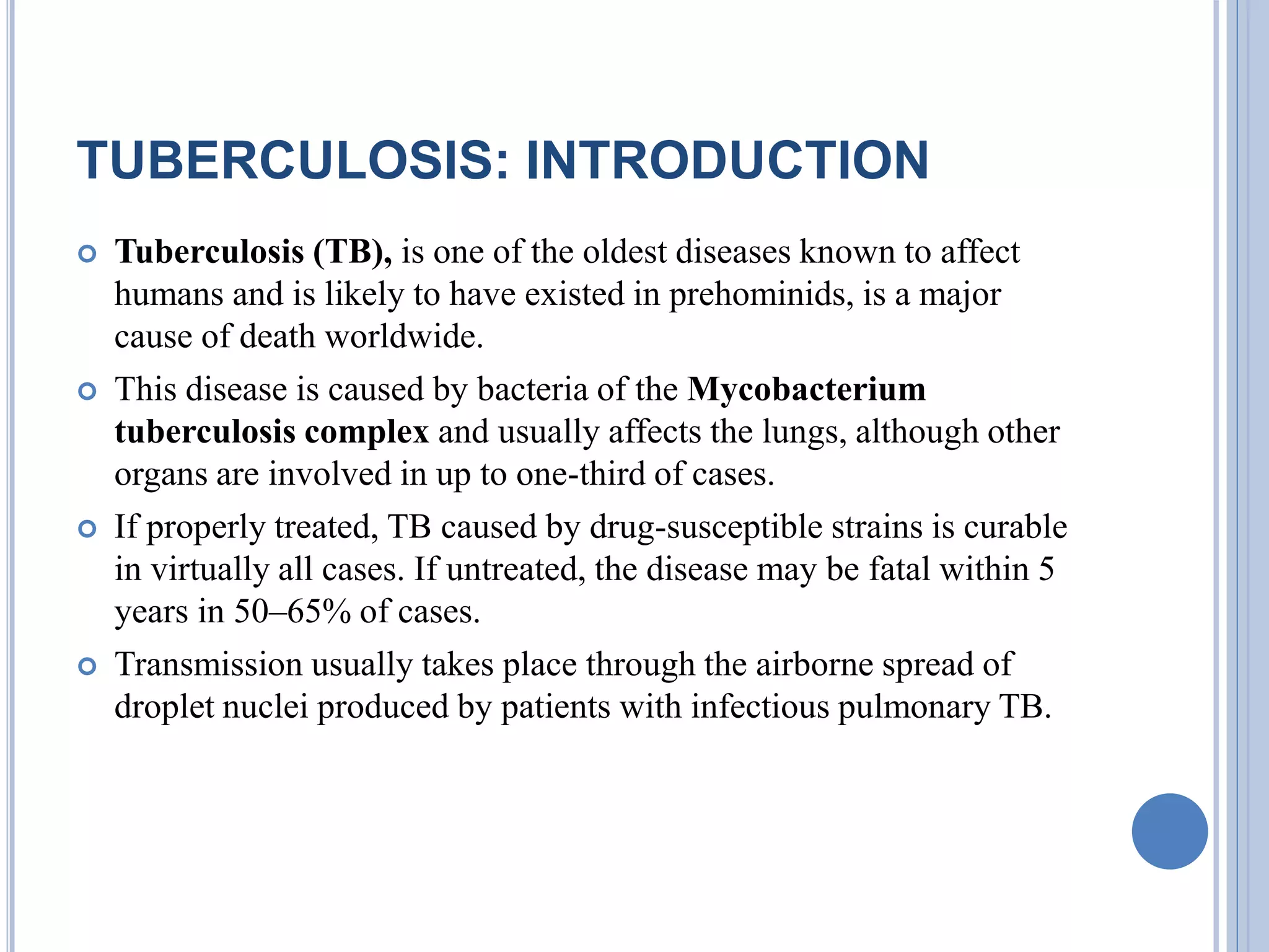 CLINICAL CLASSIFICATION OF TUBECULOSIS | PPTX
