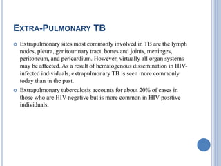 CLINICAL CLASSIFICATION OF TUBECULOSIS | PPTX