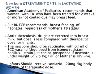 Tubeculosis in pregnancy copy | PPTX