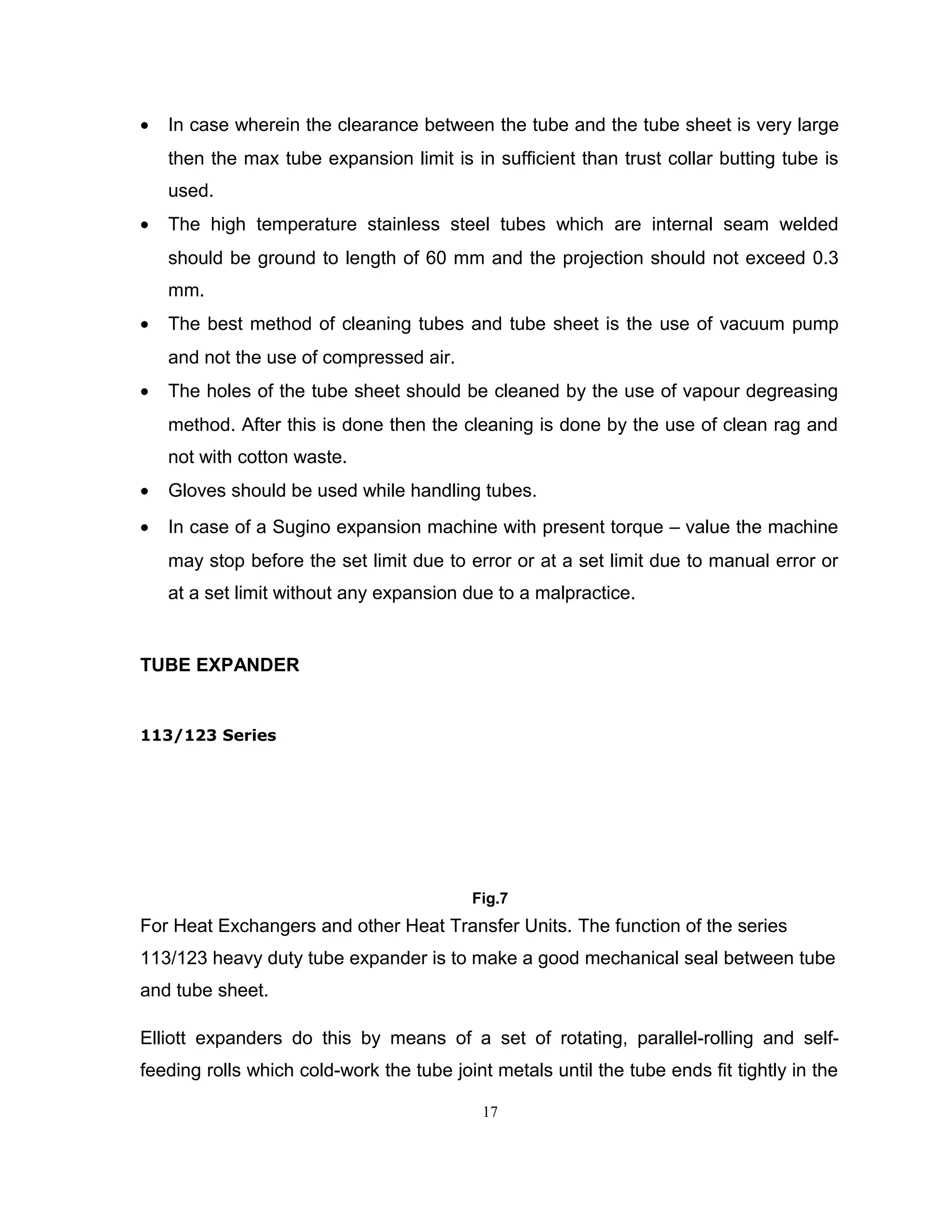 Tube expansion | DOC