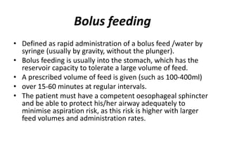 Tube feeding | PPTX