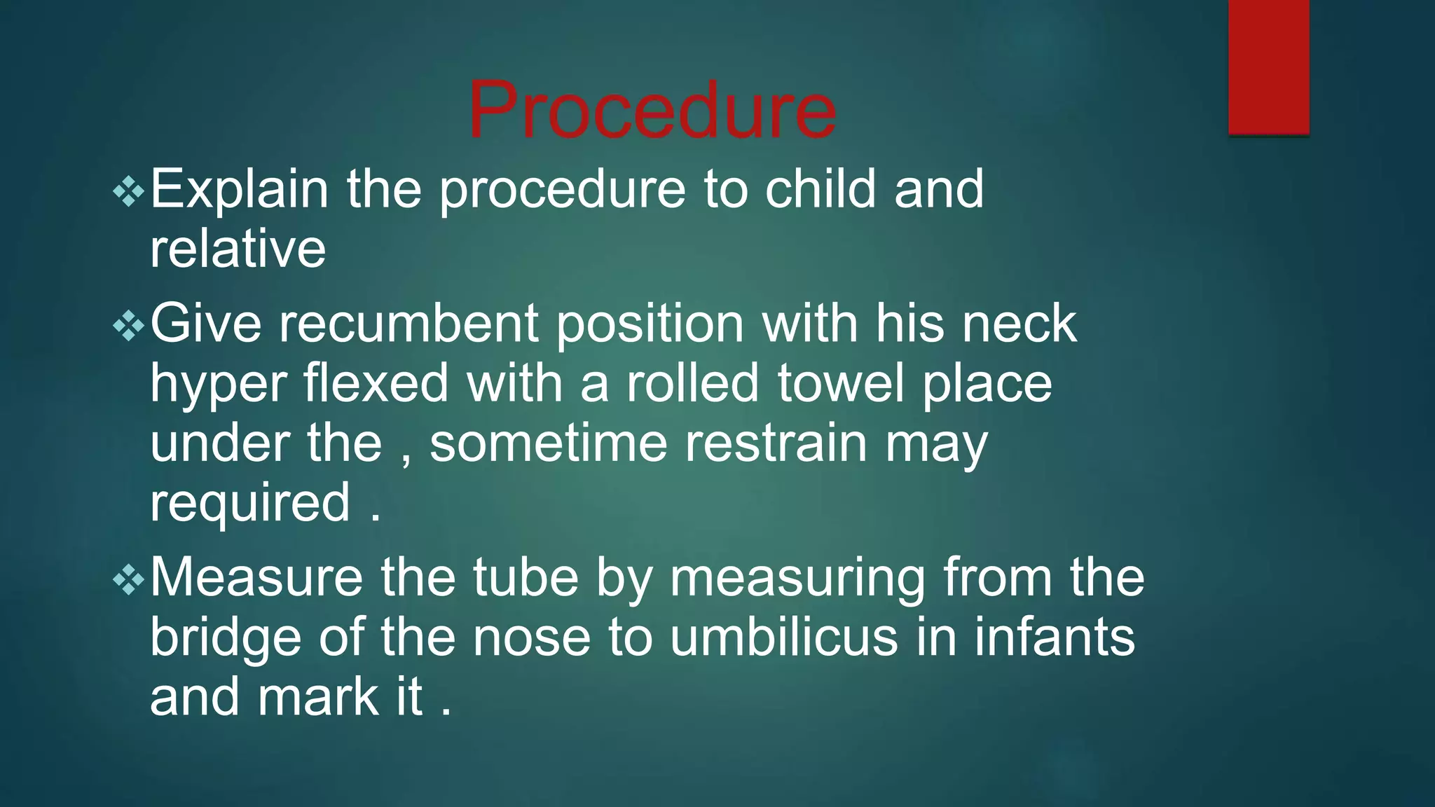 Tube feeding ( Gavage feeding ) | PPTX