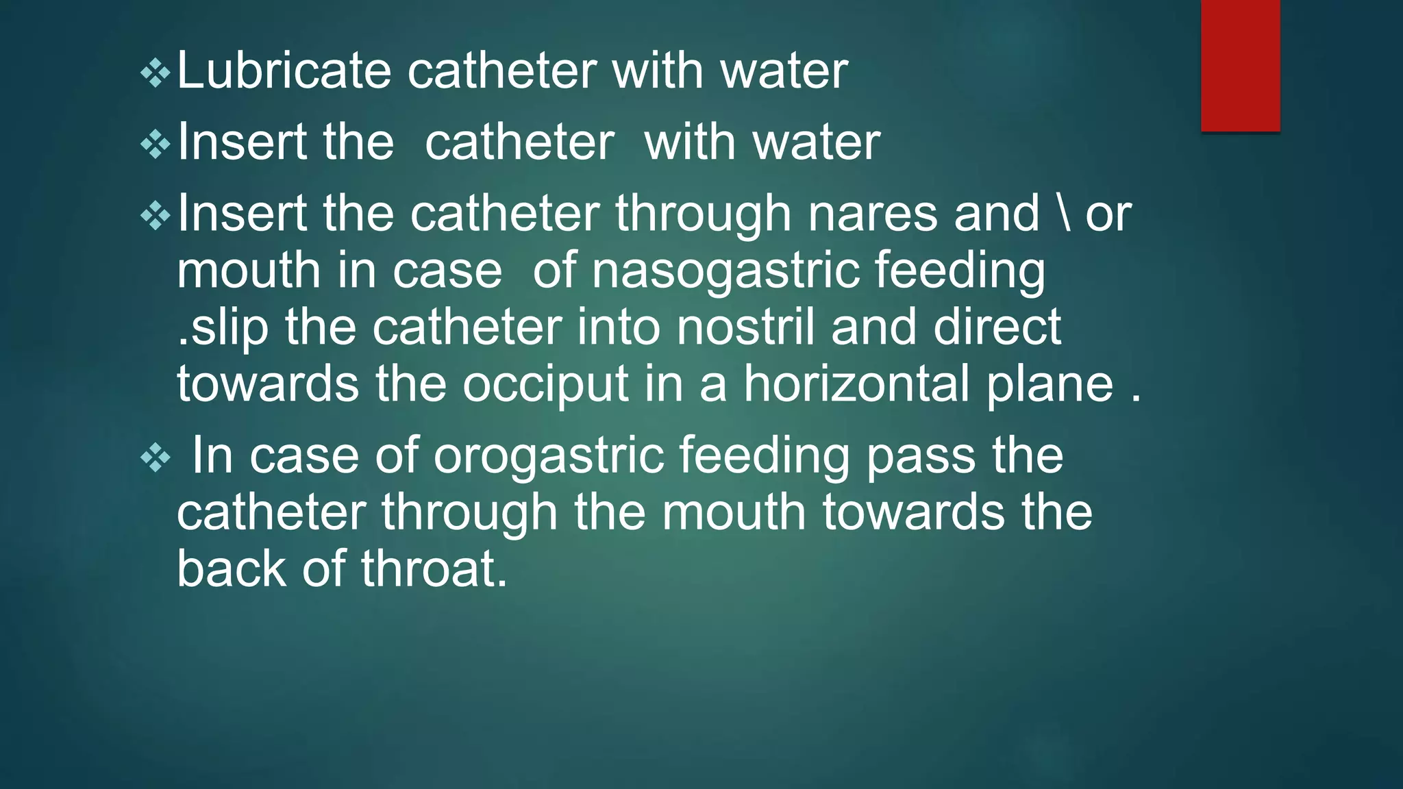 Tube feeding ( Gavage feeding ) | PPTX