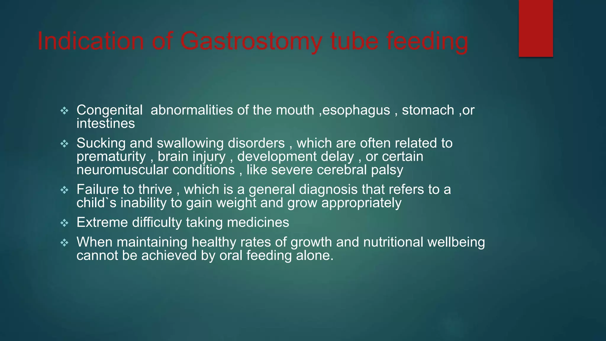 Tube feeding ( Gavage feeding ) | PPTX