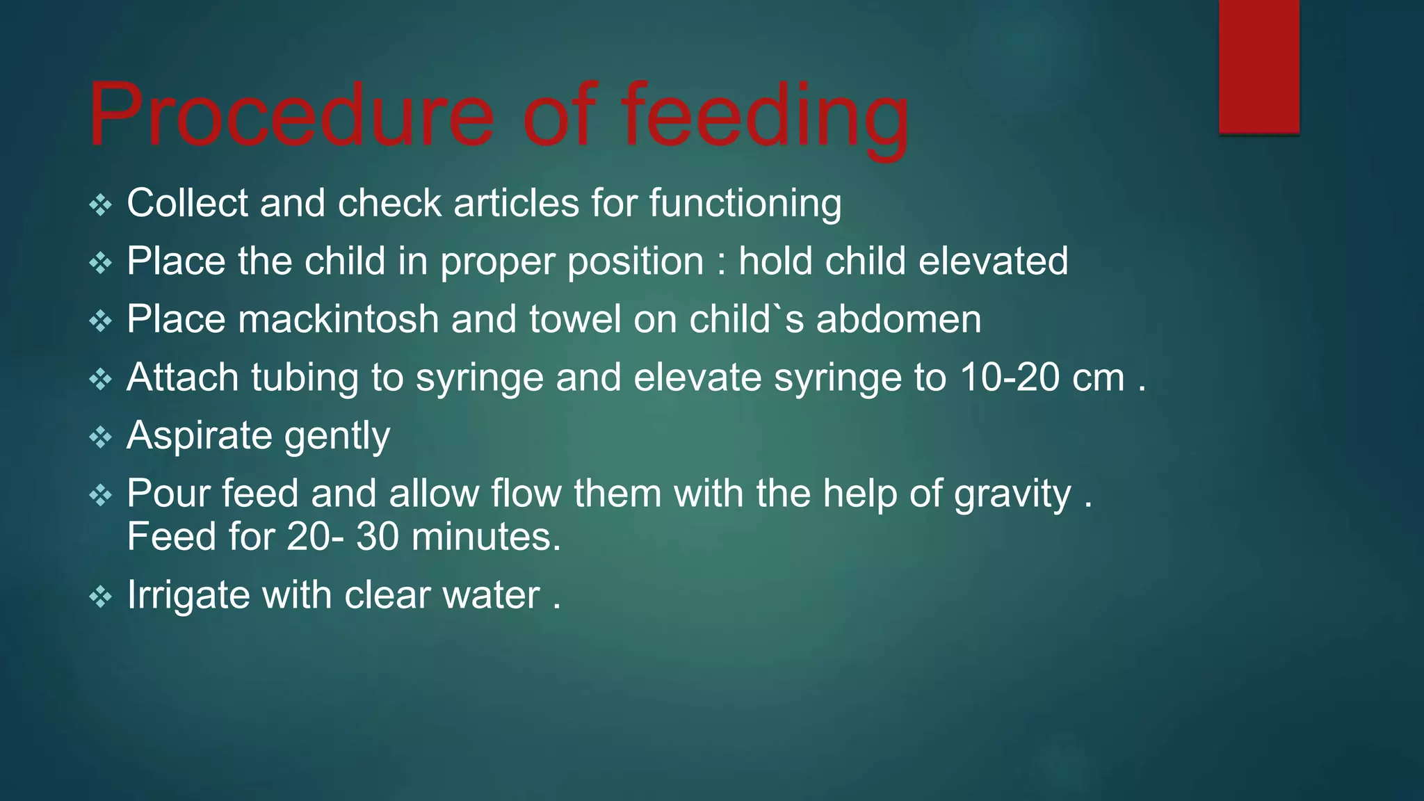 Tube feeding ( Gavage feeding ) | PPTX