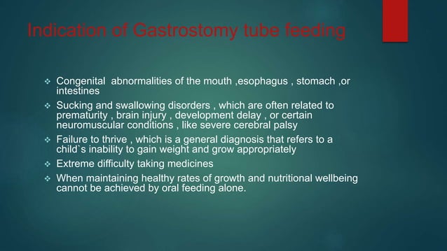Tube feeding ( Gavage feeding ) | PPTX