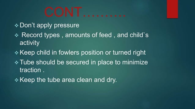 Tube feeding ( Gavage feeding ) | PPTX