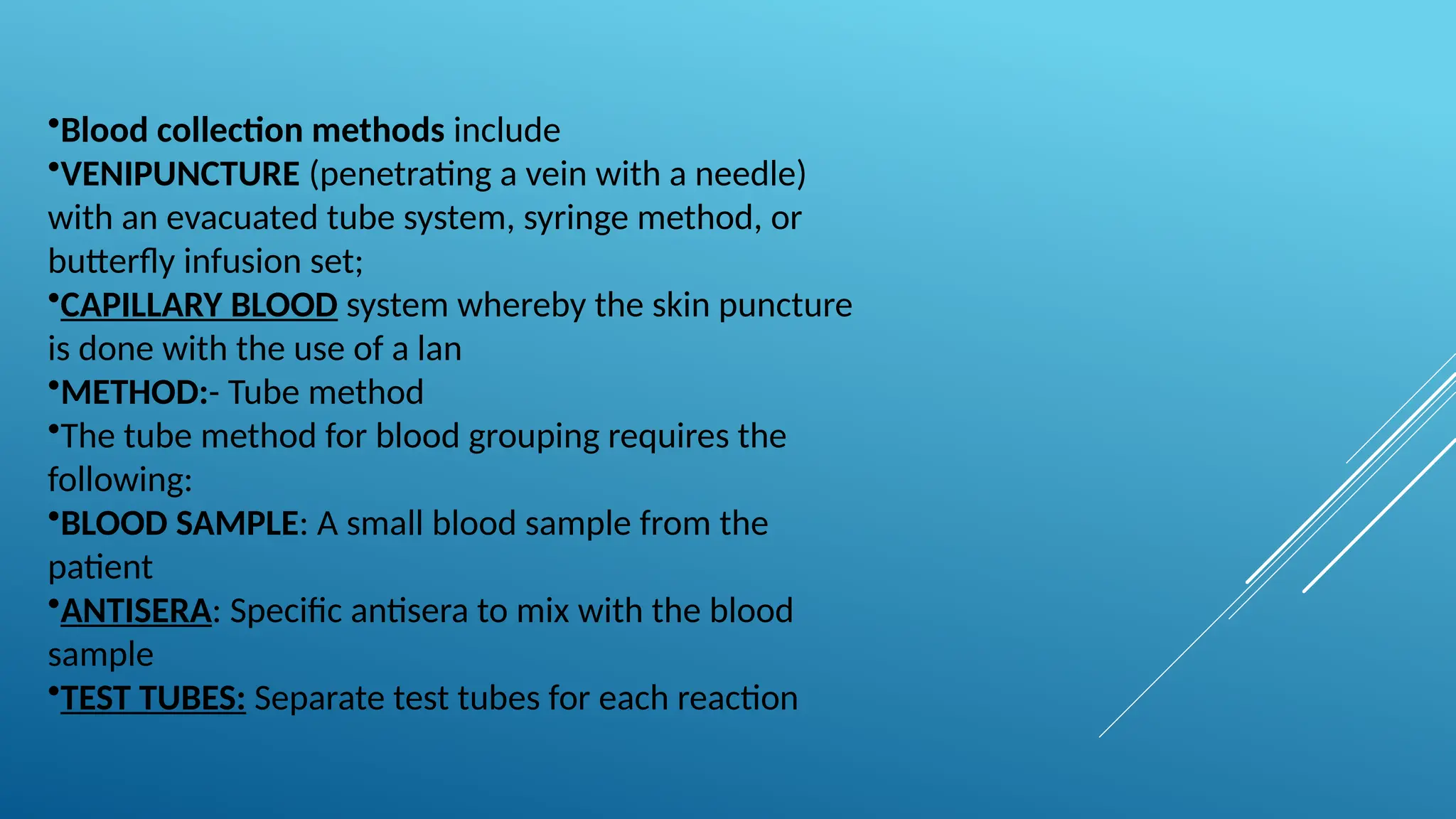 TUBE METHOD BLOOD GROUP. abo rh postitivepptx | PPTX