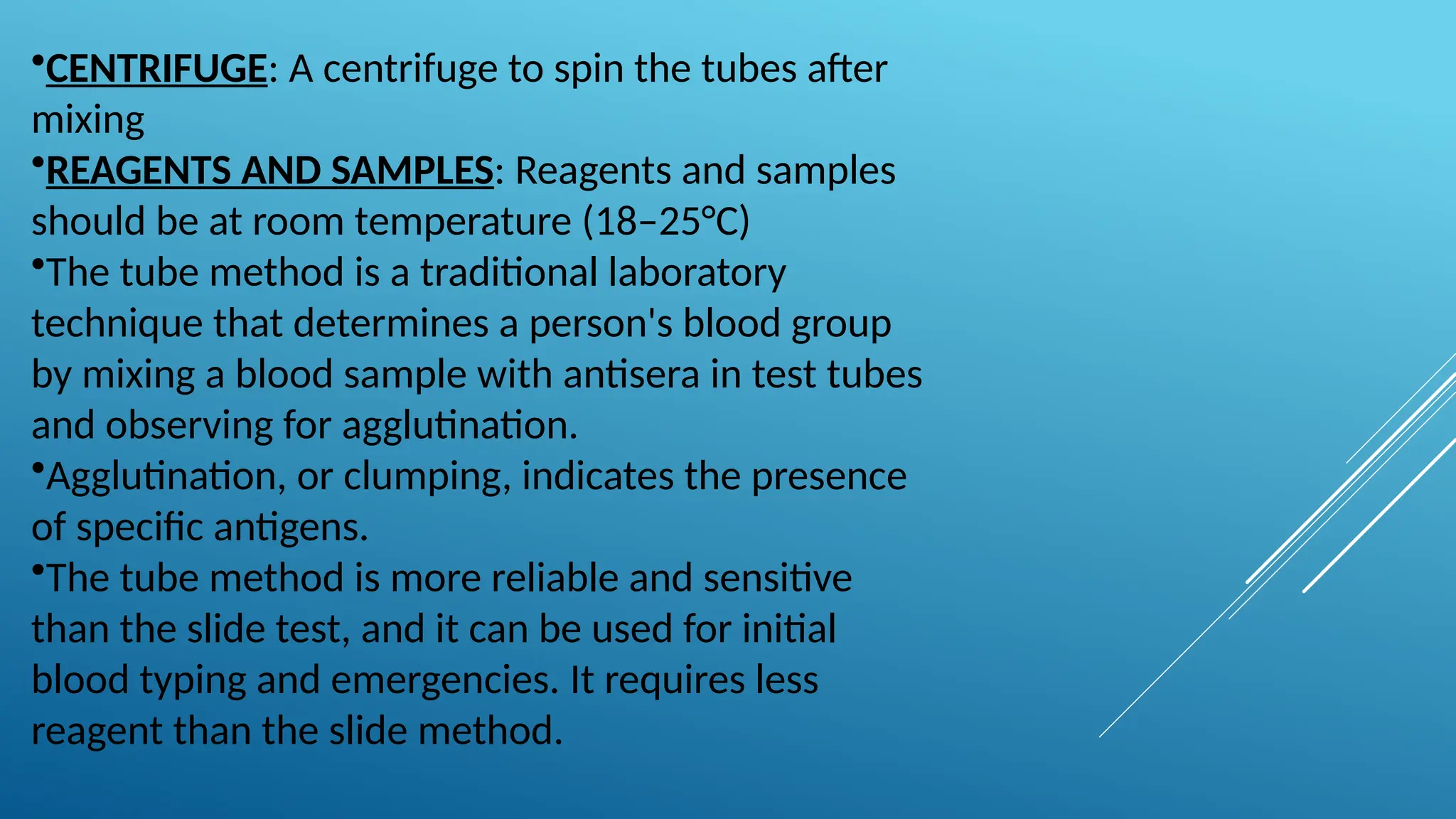 TUBE METHOD BLOOD GROUP. abo rh postitivepptx | PPTX