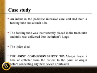 Tube misconnections in critical care | PPT