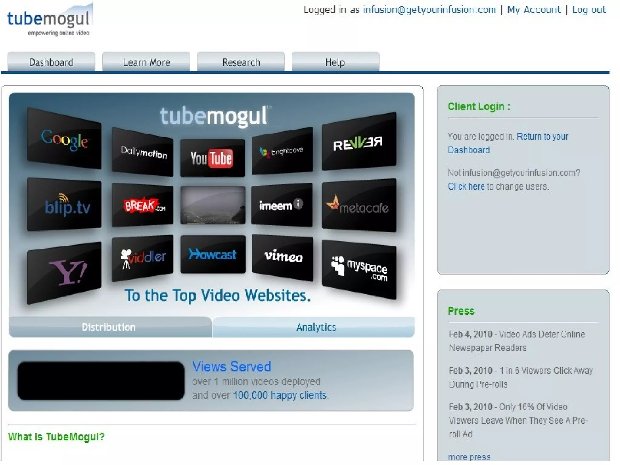 Tube Mogul Presentation Russell Tripp | PPT