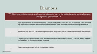 Presentation on Tuberculosis by Dr Sushma Singh | PDF