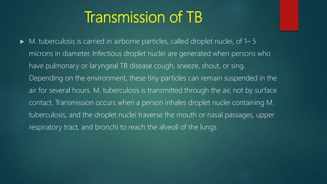 Tuberculosis at glance | PPT