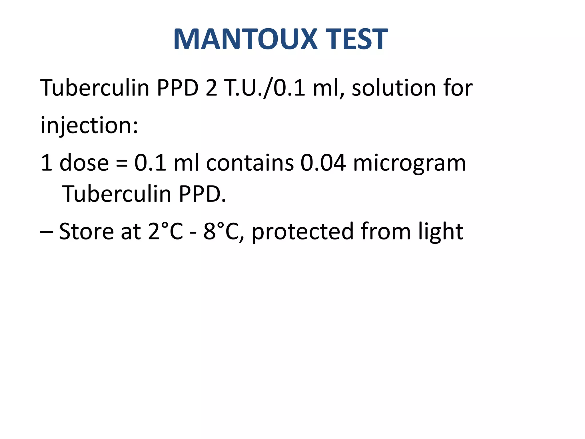 Tuberculin n scalp vein needle | PPTX