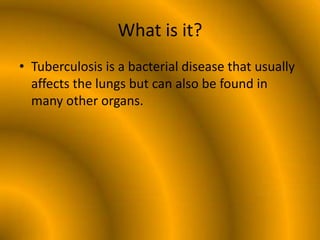 Tuberculosis | PPTX