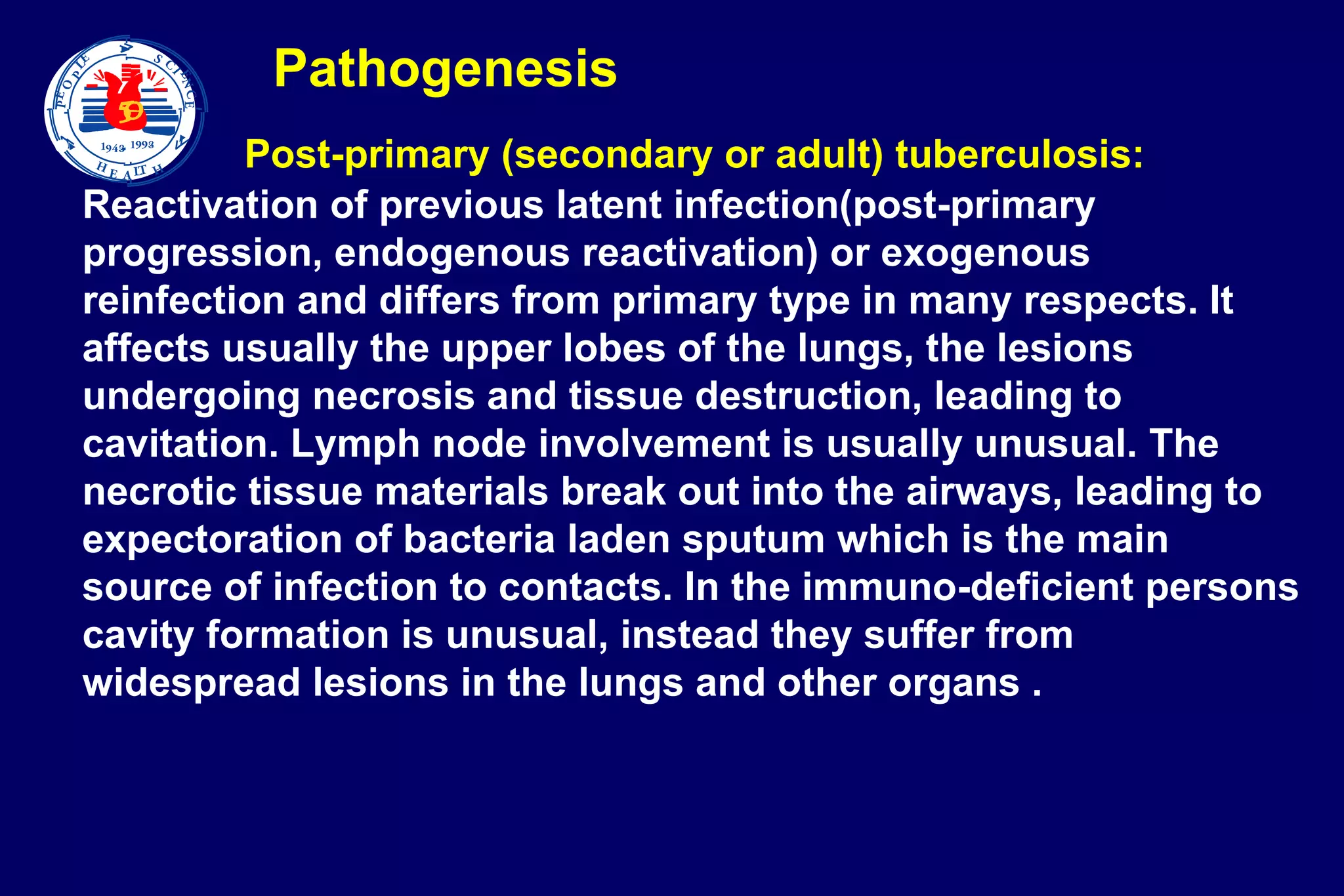 Tuberculosis: Prevention & Control | PPT