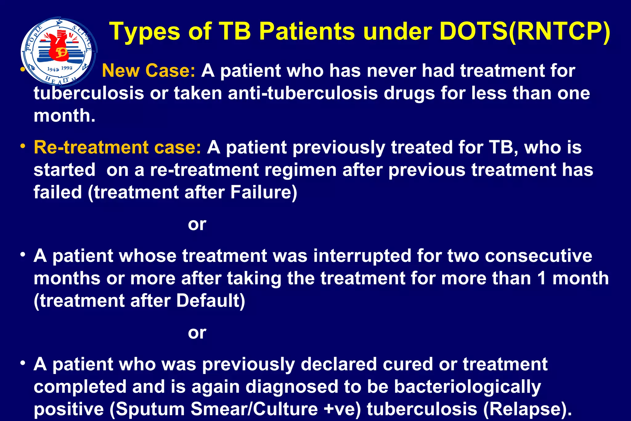 Tuberculosis: Prevention & Control | PPT