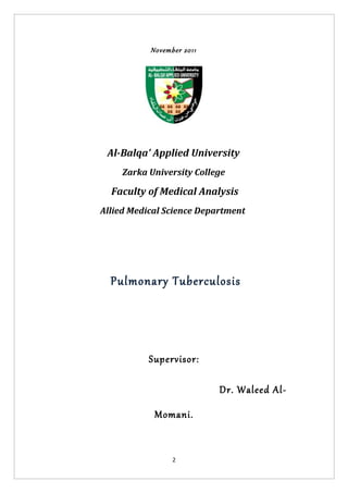 pulmonary Tuberculosis | PDF