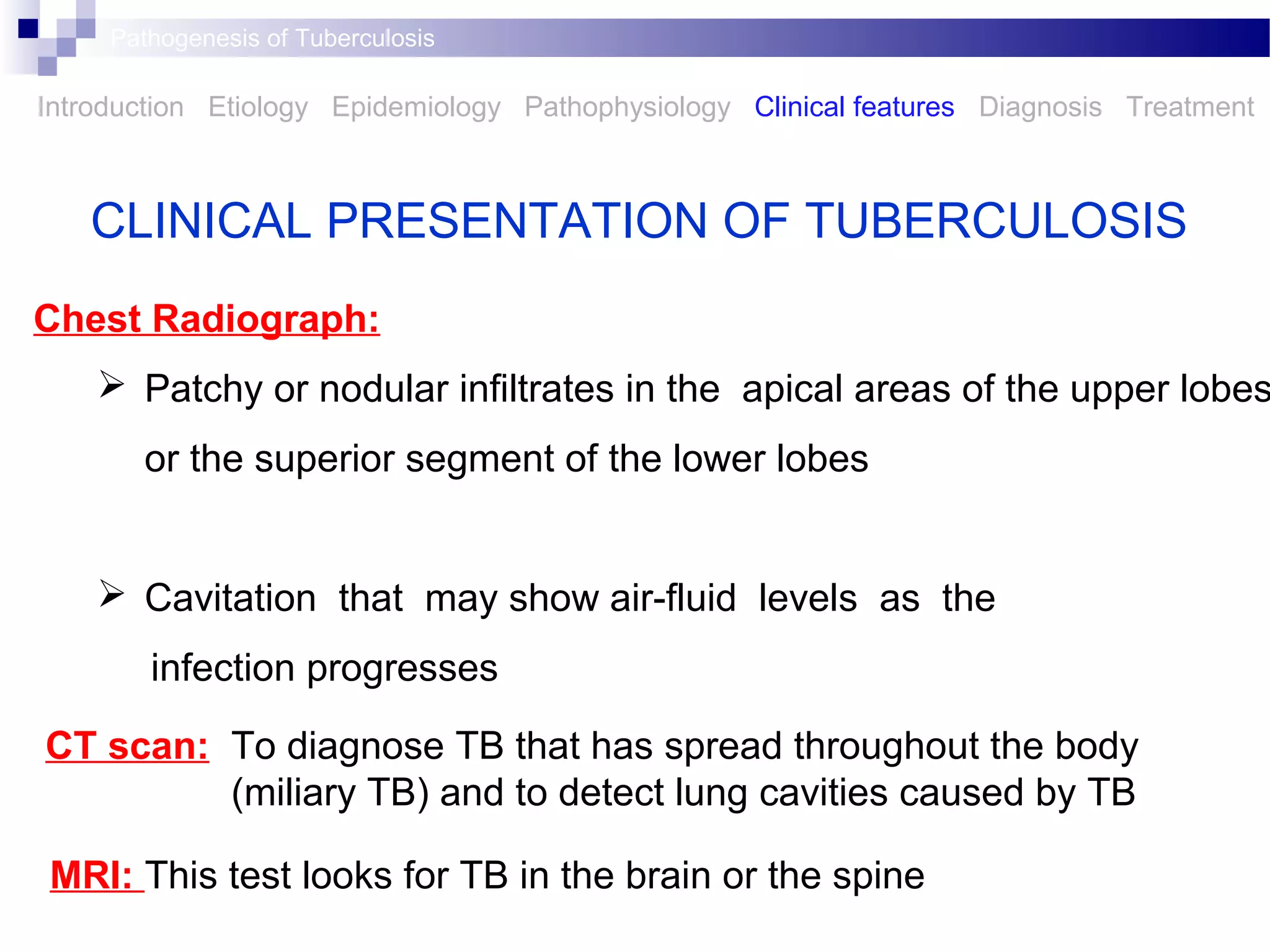 Pathogenesis of tuberculosis | PPT