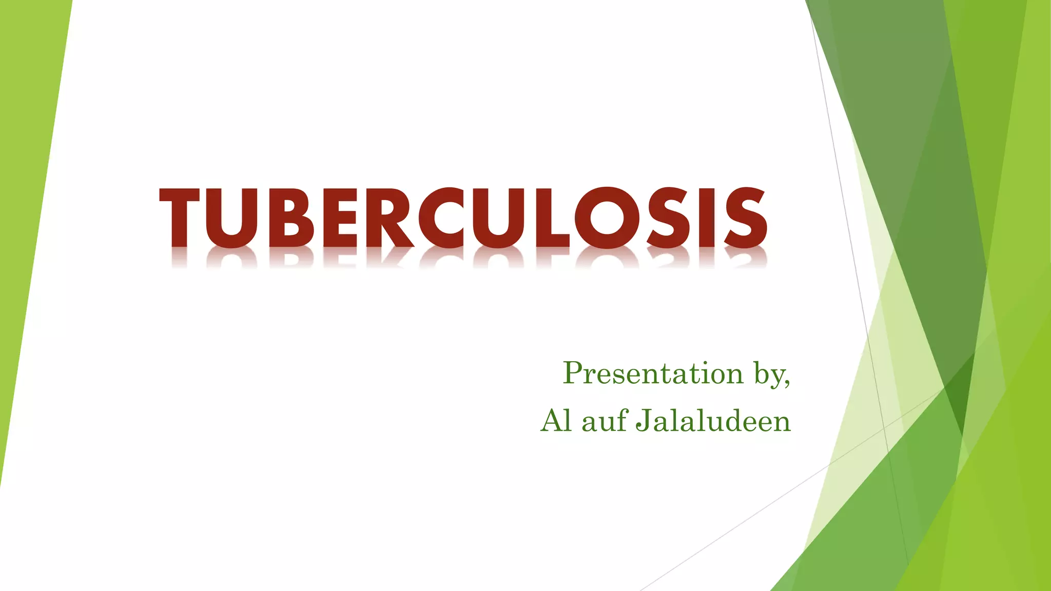 Classification and prophylactics of tuberculosis | PPTX