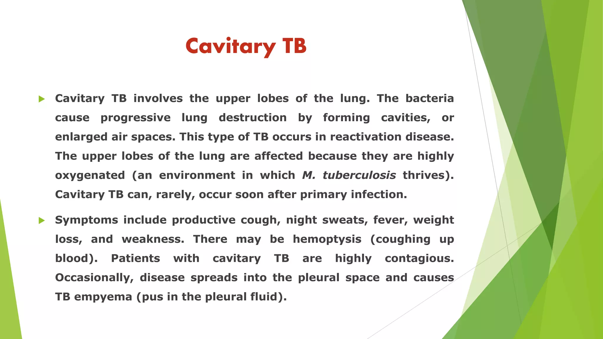 Classification and prophylactics of tuberculosis | PPTX