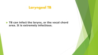 Classification and prophylactics of tuberculosis | PPTX