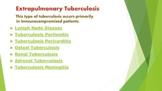 Classification and prophylactics of tuberculosis | PPTX