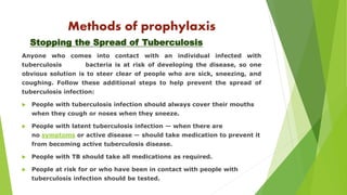 Classification and prophylactics of tuberculosis | PPTX