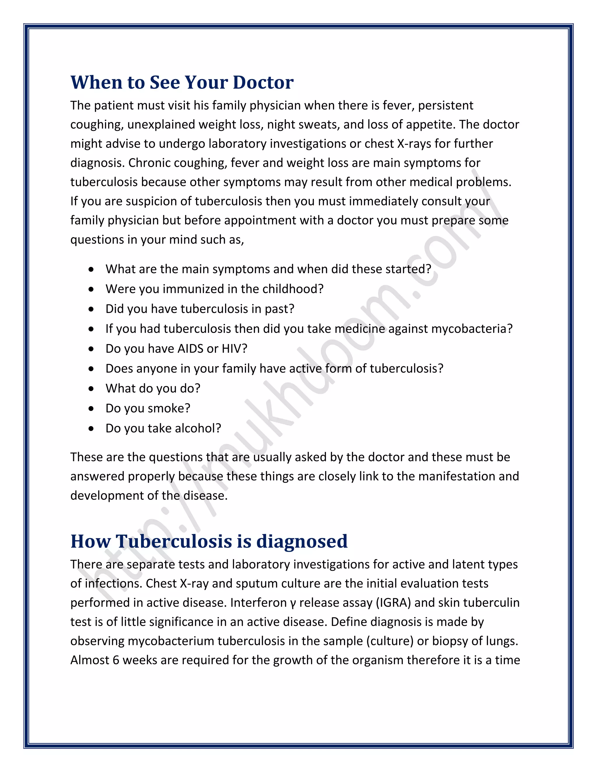 Tuberculosis | SurgicoMed.com