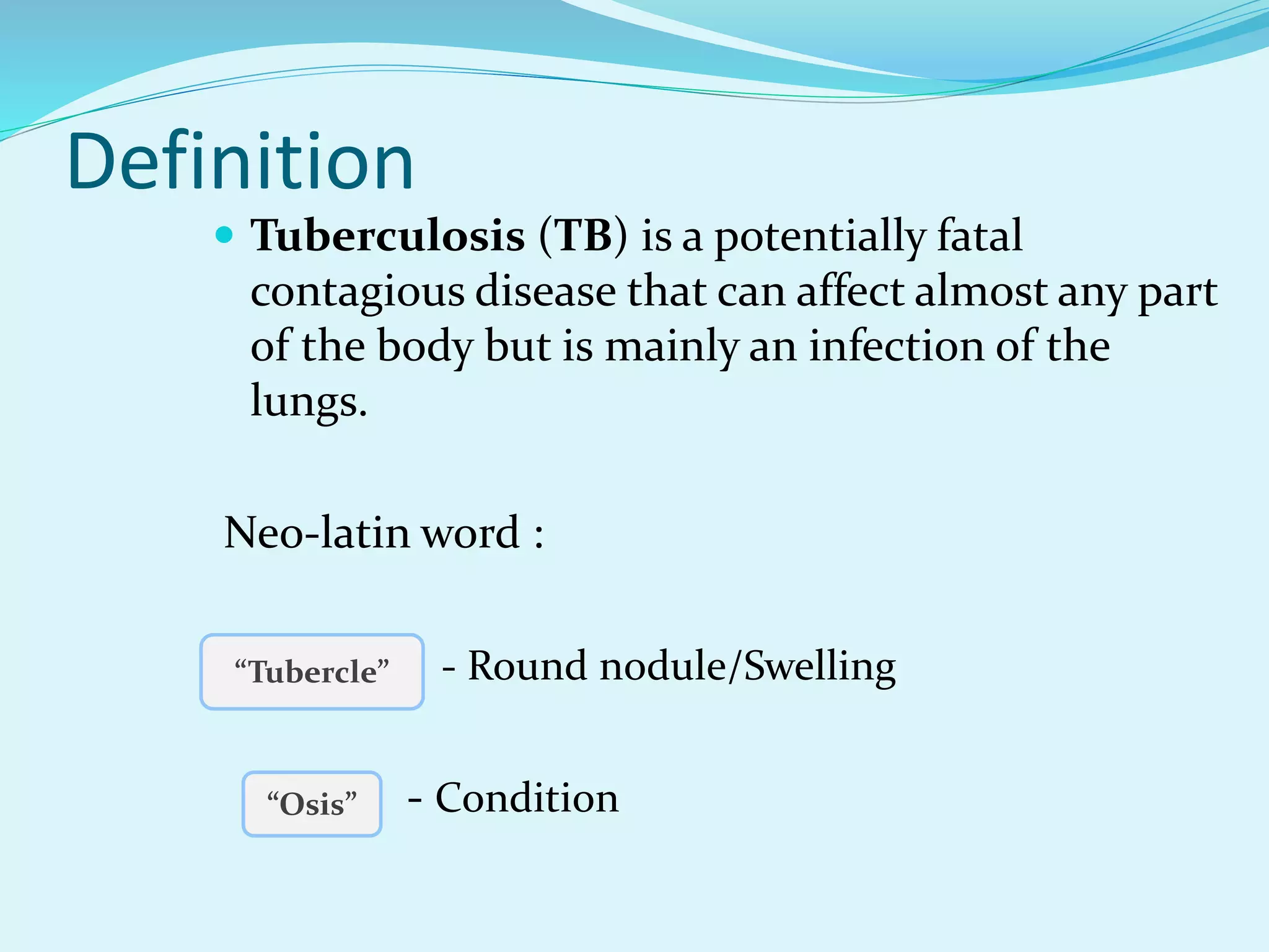 Tuberculosis | PPTX