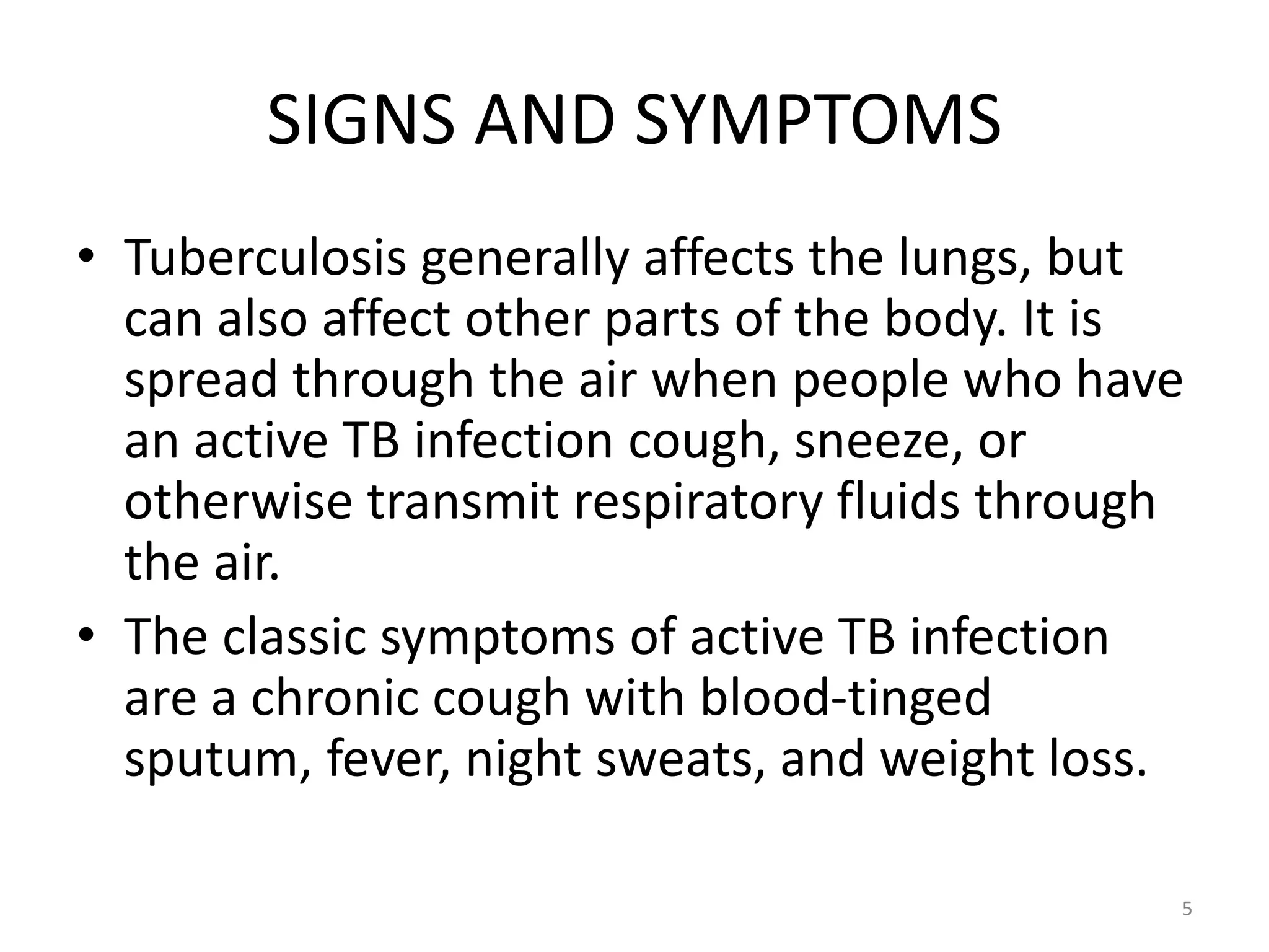 Tuberculosis | PPTX