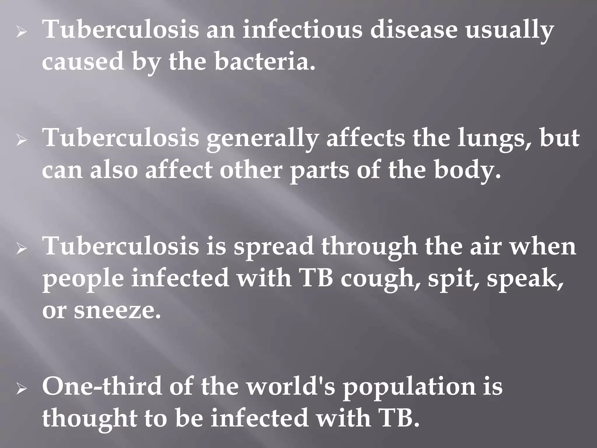 Awareness on Tuberculosis | PPSX