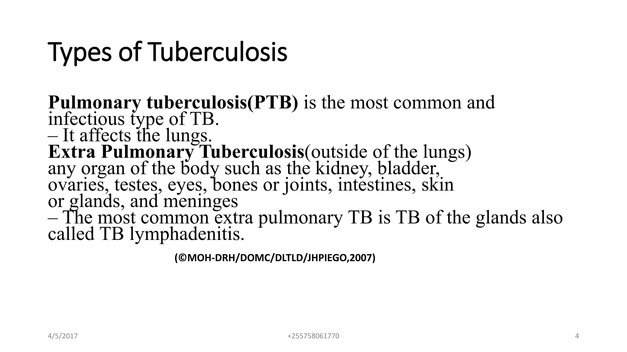 Tuberculosis and newborn | PPTX