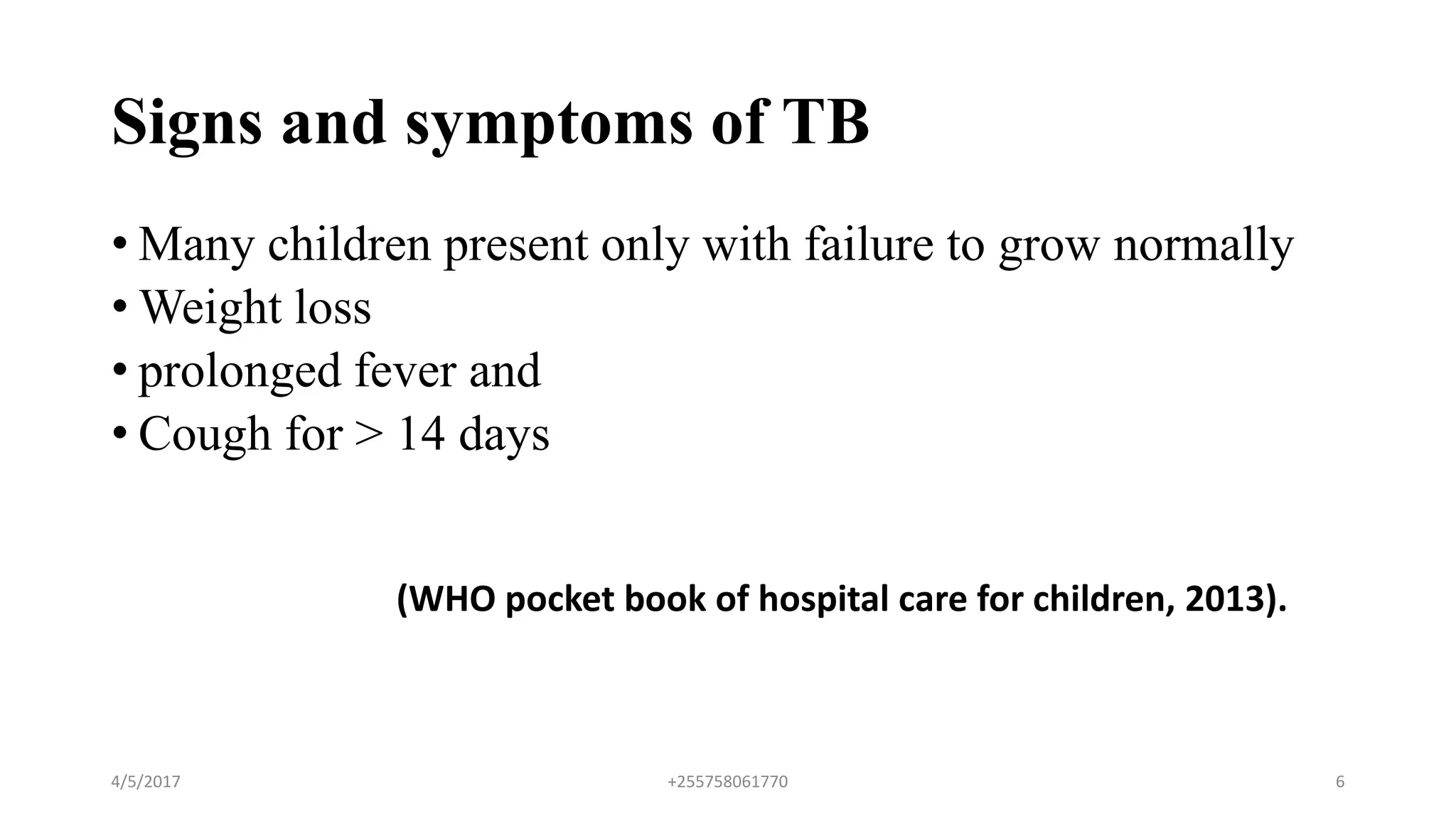 Tuberculosis and newborn | PPTX
