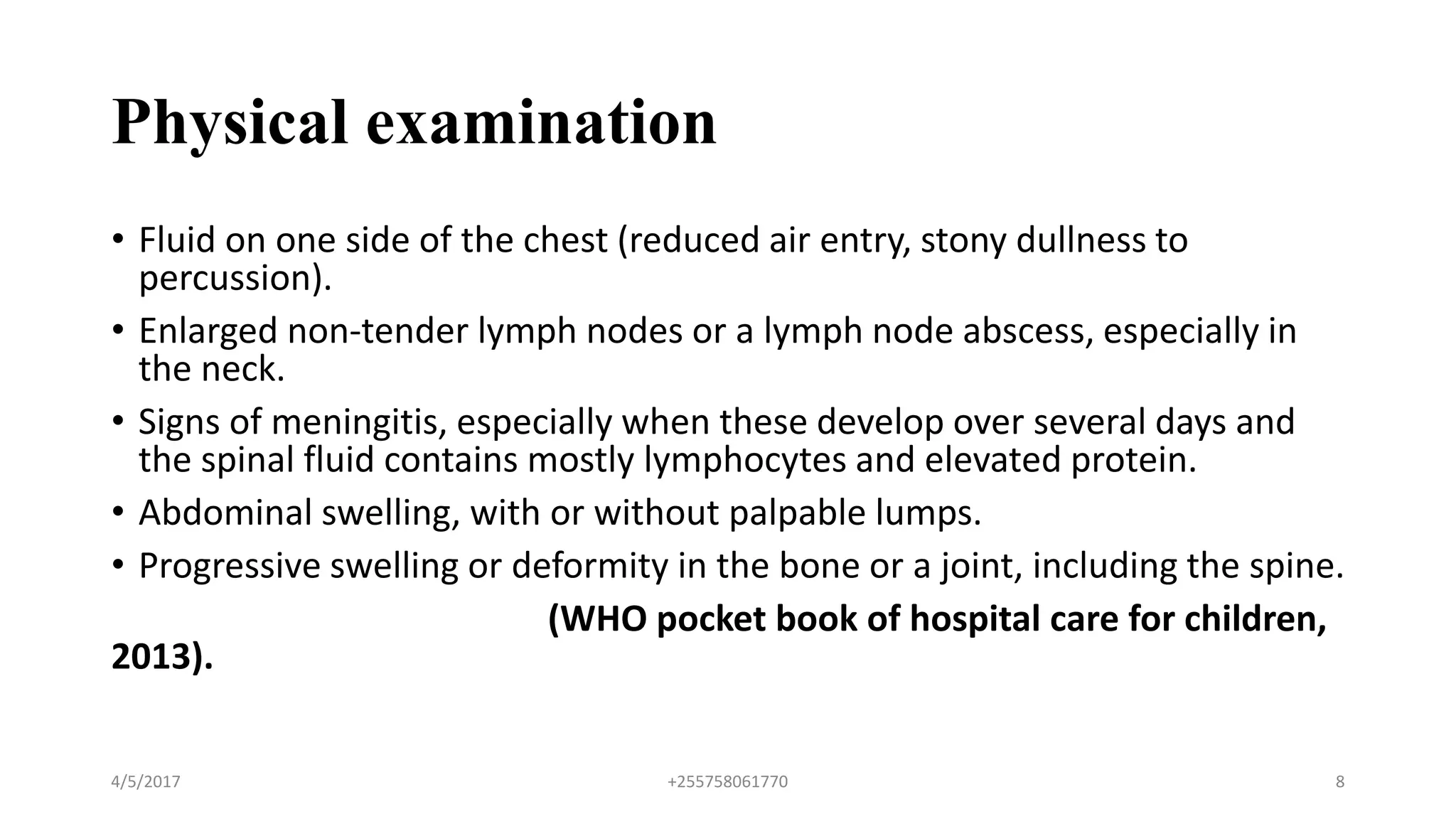 Tuberculosis and newborn | PPTX