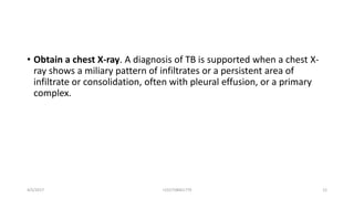 Tuberculosis and newborn | PPTX