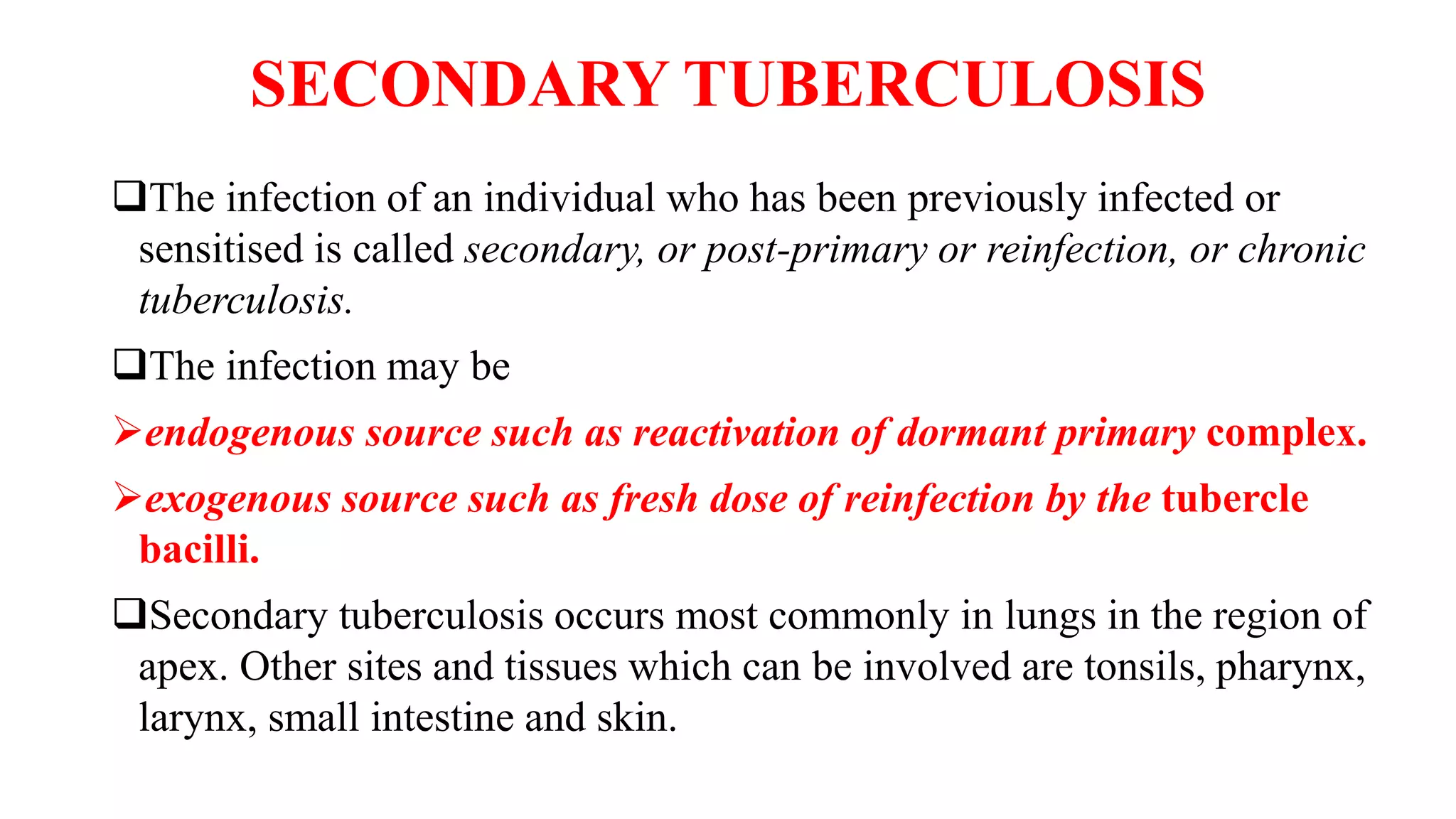 Pathophysiology of tuberculosis | PPTX