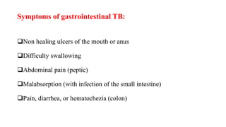 Pathophysiology of tuberculosis | PPTX