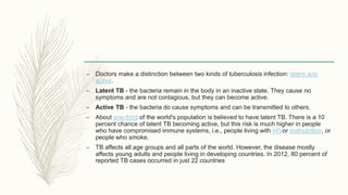 Tuberculosis | PPTX