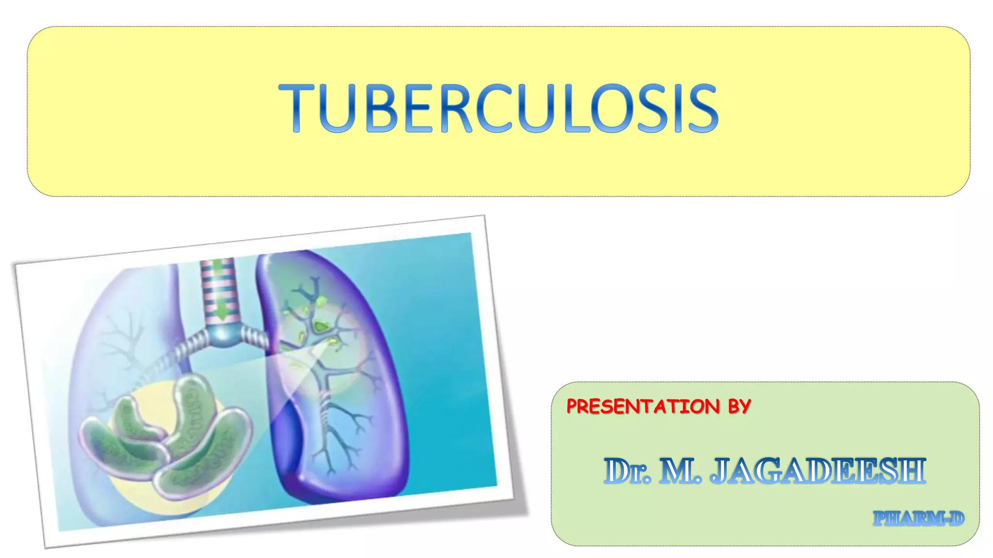 Tuberculosis with a case presentation | PPTX