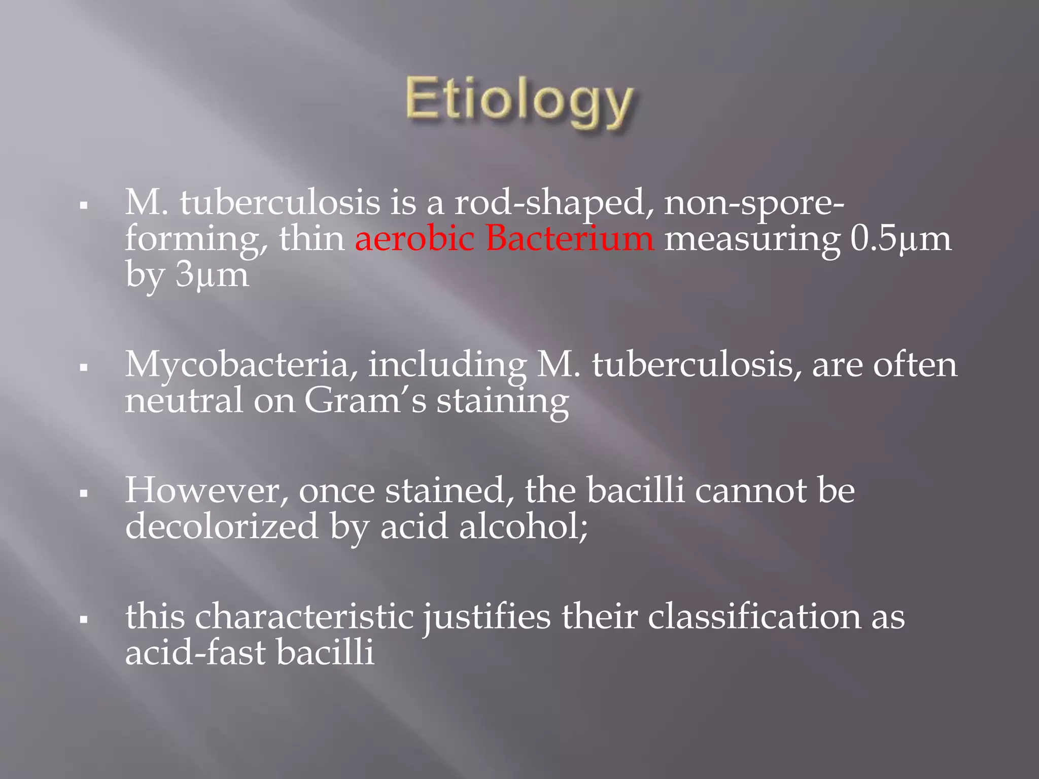 Tuberculosis | PPTX | Infectious Diseases | Diseases and Conditions