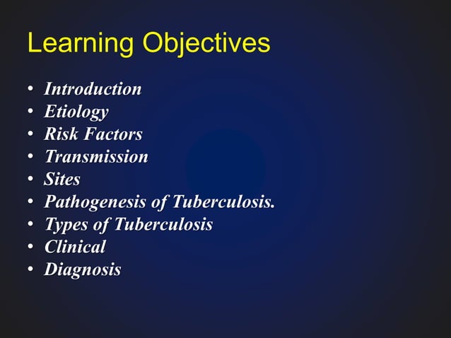 Tuberculosis | PPTX | Lung and Respiratory Health | Diseases and Conditions