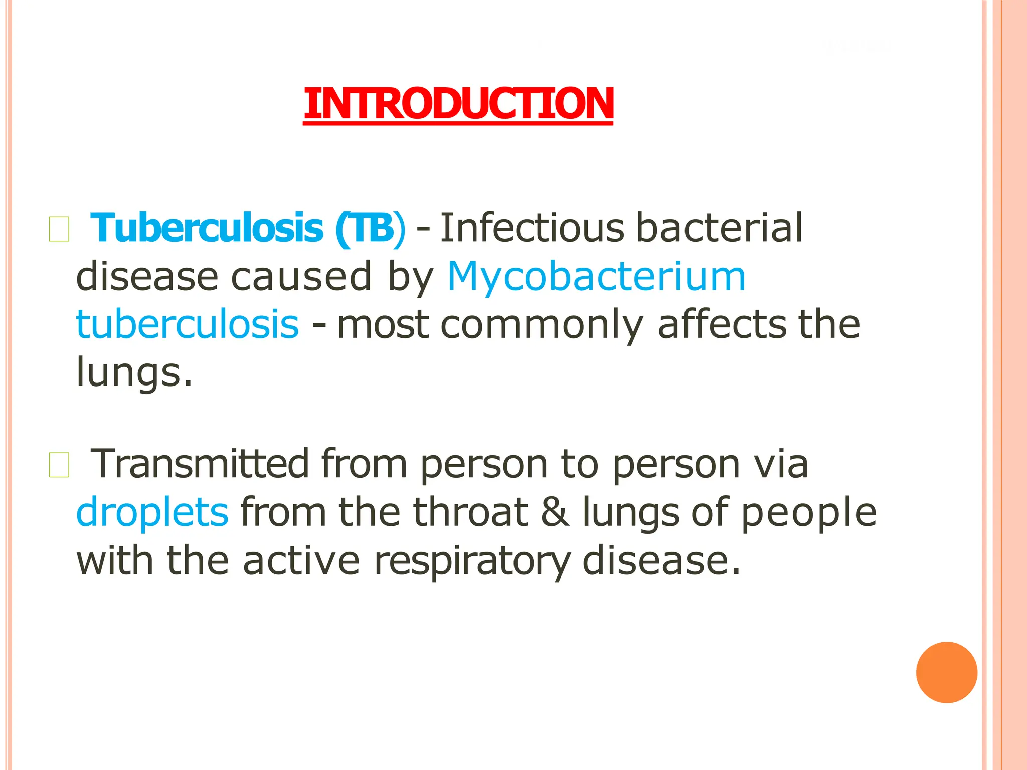 Epidemiology of tuberculosis... 98754328 | PPTX