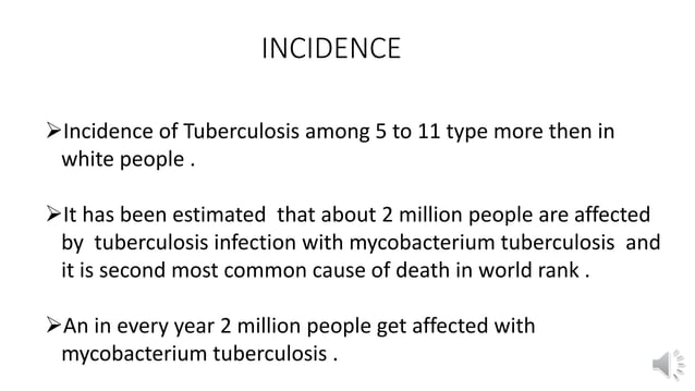 Tuberculosis | PPT