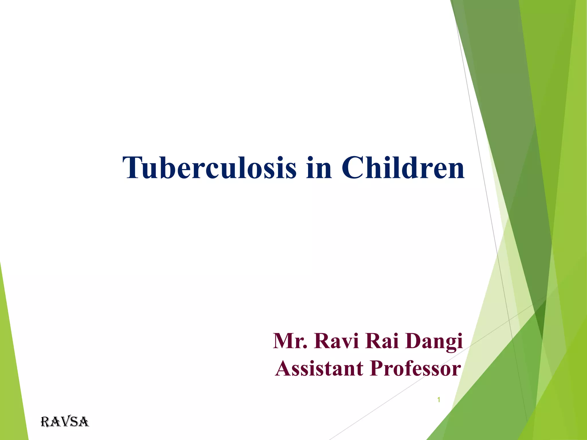 Tuberculosis in Children | PDF