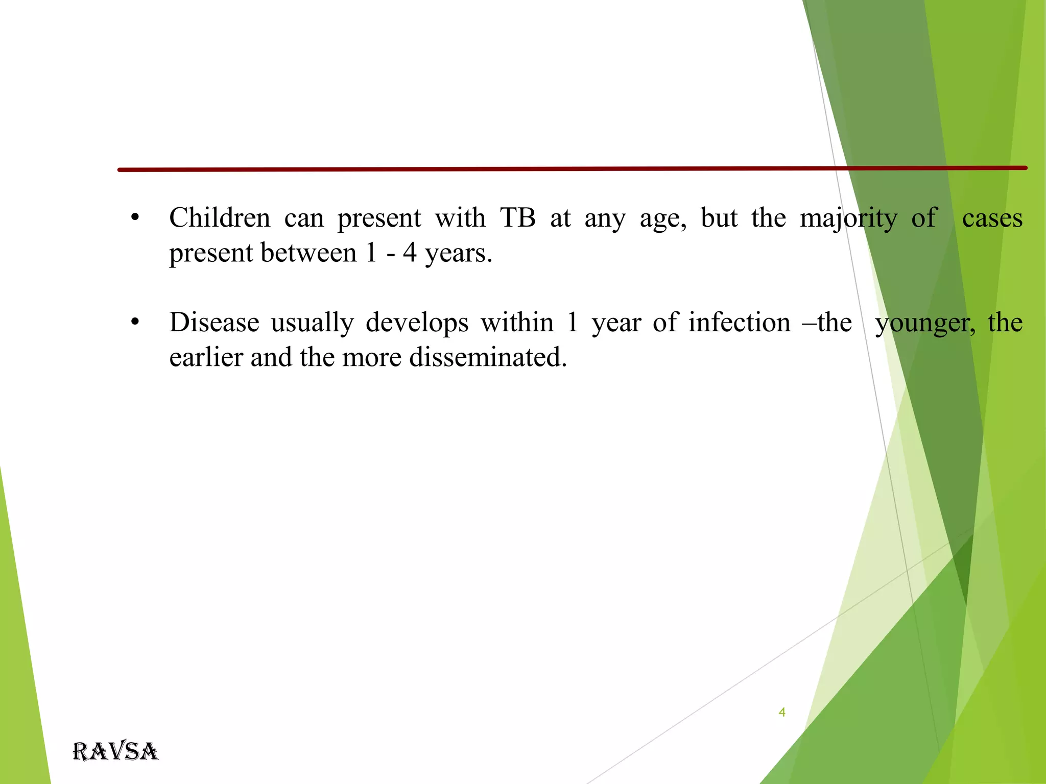 Tuberculosis in Children | PDF