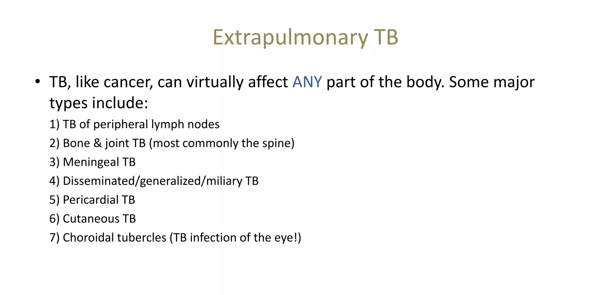 Tuberculosis | PPTX