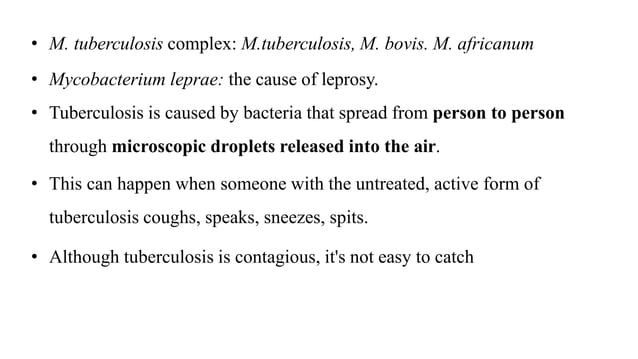 Tuberculosis.pptx | Lung and Respiratory Health | Diseases and Conditions